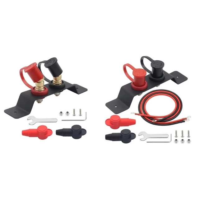 BATTERY TERMINALS RELOCATION Kit for ATV Boats Battery Jump Post Set ...