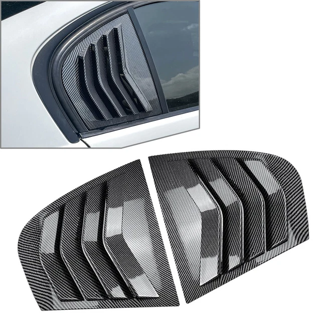 REAR WINDOW SIDE Vent Shutter Louver Cover Trim Fit BMW 3 Series E90 ...