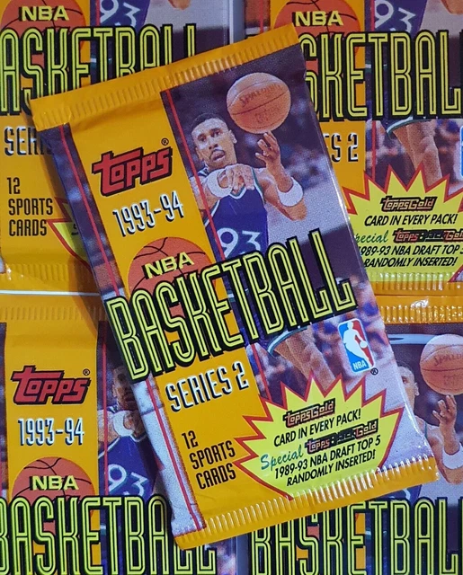1993-94 TOPPS NBA Basketball Series 2 Pack - Factory Sealed Packs $8.00 ...