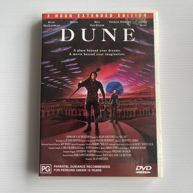 DUNE (DVD, 1984) 3-Hour Extended Edition R4 Sting Frank Herbert Fast Postage £7.54 - PicClick UK