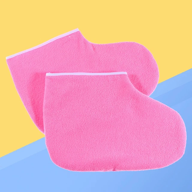 COTTON WAX MITTENS Pink Foot Covers for Paraffin Wax Bath Treatment £9. ...