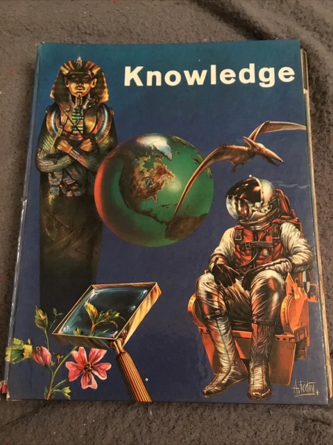 KNOWLEDGE MAGAZINE ENCYCLOPEDIA Vol 10 60’s Purnell Binder Bound Rare ...