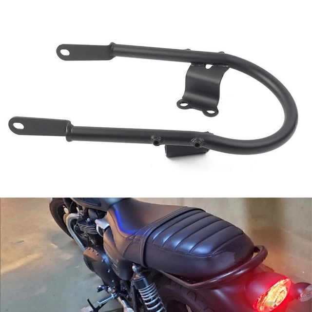 MOTORCYCLE REAR PASSENGER Grab Rail & Rack Mount for T120 16-21 T100 ...