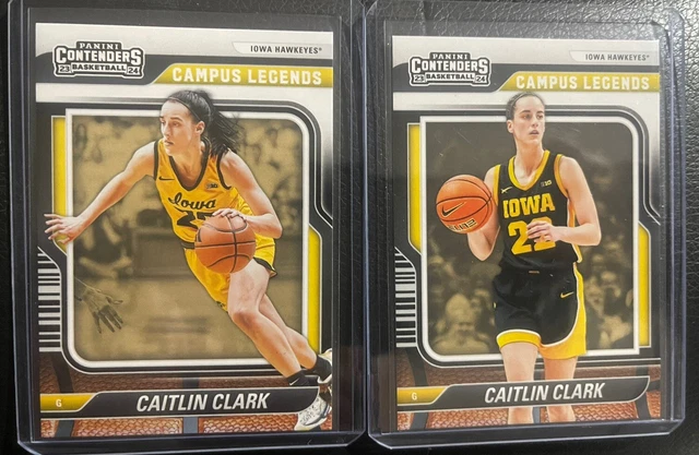 2024 PANINI CAITLIN Clark Collezione Contenders Campus Legends Iowa (2 ...