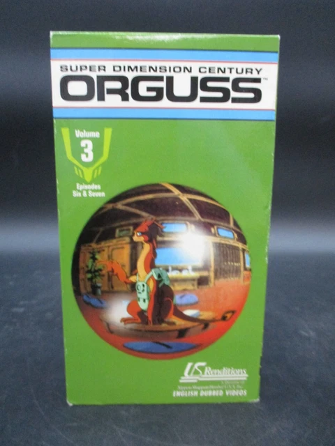 VINTAGE 1983 ANIME Super Dimension Century Orguss Vol 3 VHS Cassette ...