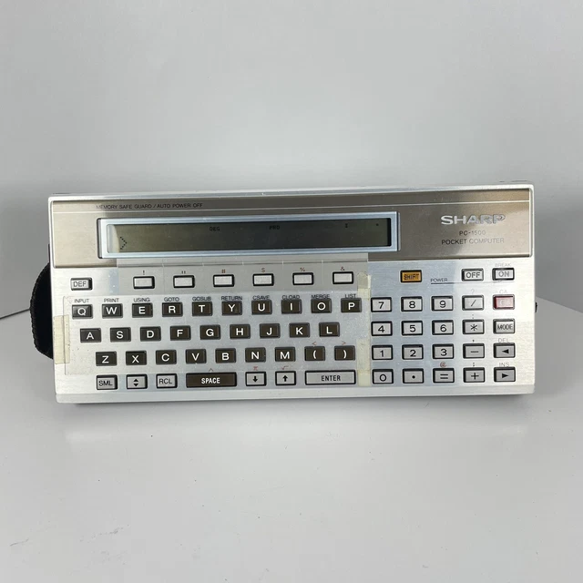 VINTAGE SHARP PC1500 calculator In Case Excellent Condition £128.16 ...
