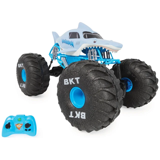 MONSTER JAM RC Megalodon Shark Remote Control Monster Truck 1:16 All ...