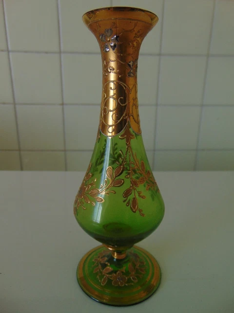 ANCIEN PETIT VASE Cristal De Boheme A Rupp EUR 80,00 - PicClick FR