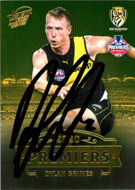 SIGNED 2020 RICHMOND Tigers AFL Premiers Series Select Card - Dylan ...