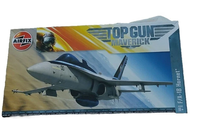 AIRFIX TOP GUN Maverick F/A-18 Hornet Aircraft A00504 Opened Box £24.99 ...