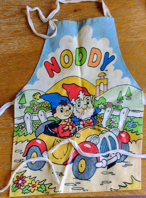 RETRO ENID BLYTON Noddy Children's PVC Apron Pinny Kids TV Kitsch 1997 ...