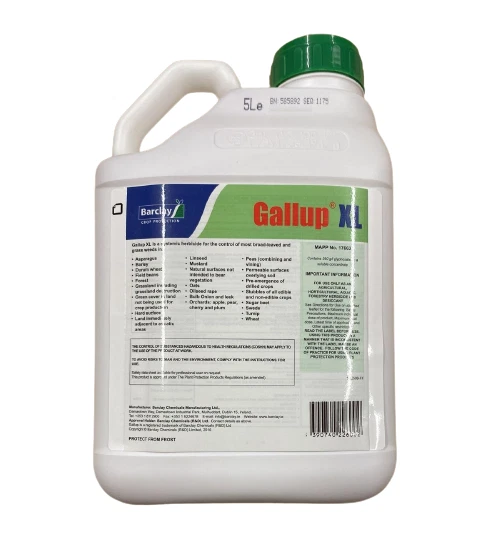 GALLUP XL 360 5L PROFESSIONAL STRENGTH GLYPHOSATE 360g/L WEED KILLER + CUP&GLOVE EUR 56,39 ...