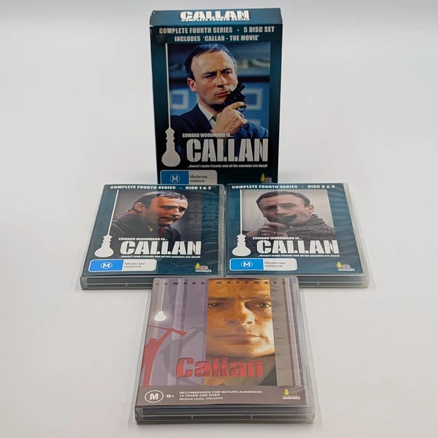 CALLAN COMPLETE FOURTH Series DVD 5 Disc Box Set Edward Woodward Good ...