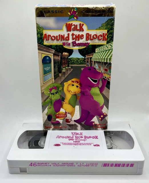 BARNEY - WALK Around the Block with Barney VHS 1999 Classic Collection ...