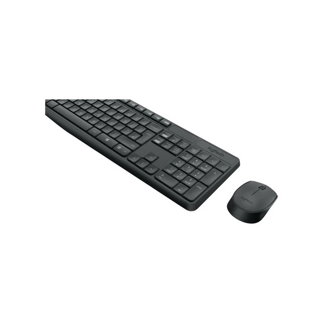 LOGITECH MK235 SET tastiera e mouse, Wireless, Mouse incluso, Batterie ...