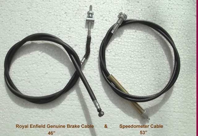 ROYAL ENFIELD BIKES / Motorcycles Speedometer Cable Front Brake Cable £ ...