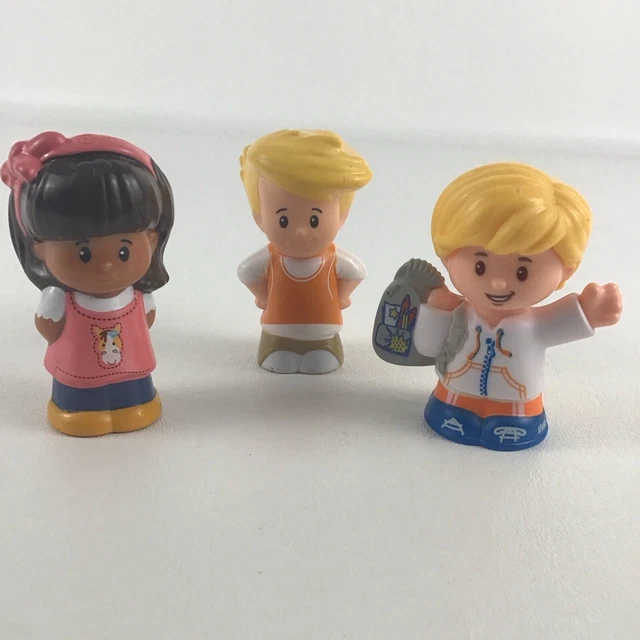 FISHER PRICE LITTLE People Lot Figures School Days Athlete Student ...
