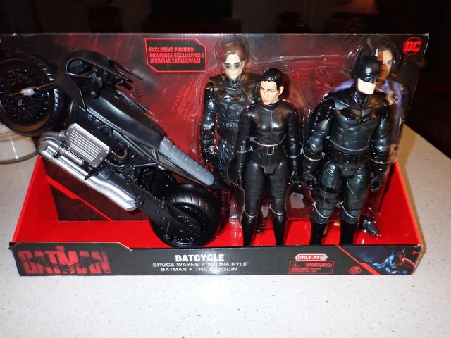 THE BATMAN 2022 Batcycle Set Bruce Wayne Selina Kyle Penguin Target ...