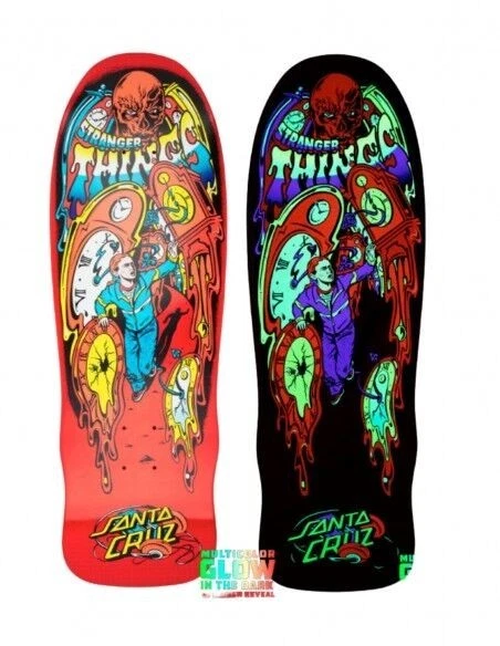 SANTA CRUZ DECK Stranger Things Grabke Max Melting Clock 9.7" (Glow in ...