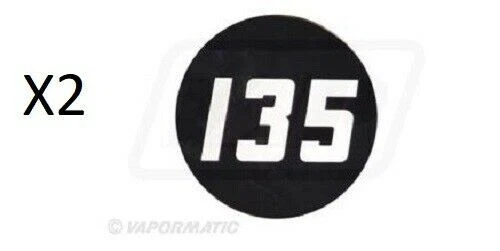 FOR MASSEY FERGUSON 135 Bonnet Emblem Stick On PAIR £12.63 - PicClick UK