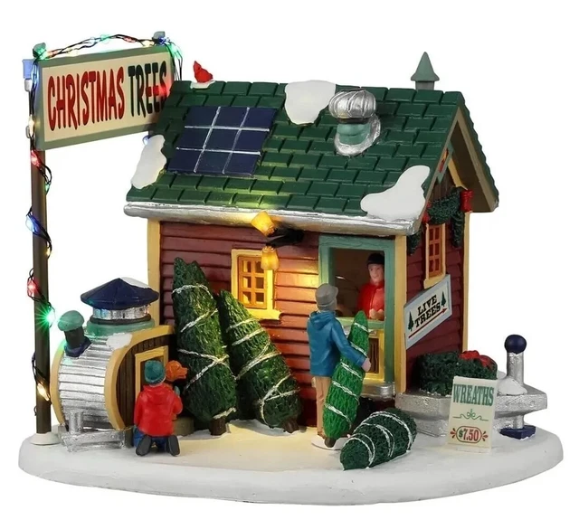 NEW 2022 LEMAX Village Collection Tiny House Christmas Tree Lot Sale ...