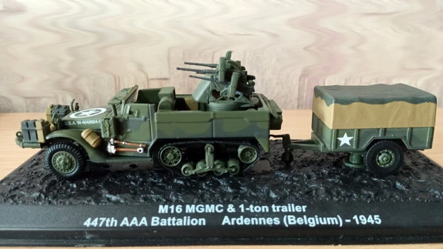 M16 MGMC & 1-TON Trailer 1:72 447th AAA Battalion Ardennen 1945 ...