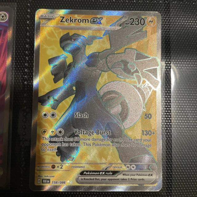 POKEMON TCG 2025 S&V Black Bolt: Zekrom ex 158/086 Ultra Rare Card ...