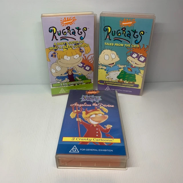 3X NICKELODEON: RUG Rats VHS Bundle Lot Animation, Action, Comedy ...