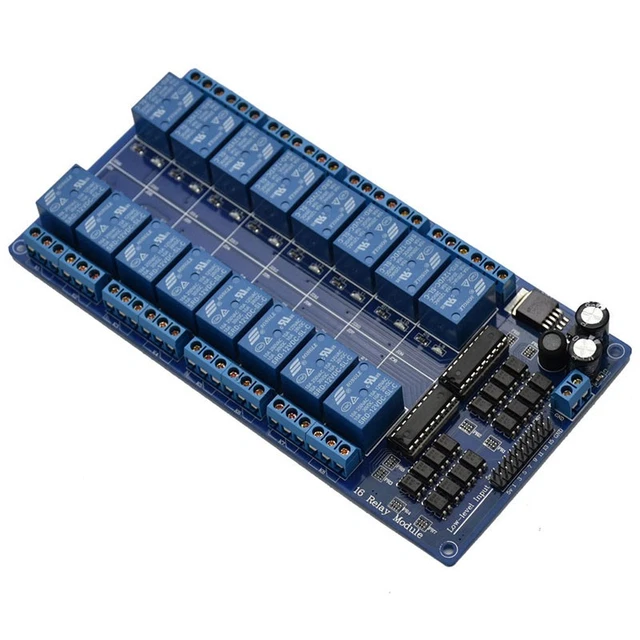 ETHERNET CONTROL MODULE With 16CH Relay For LAN WAN WEB Server RJ45 ...