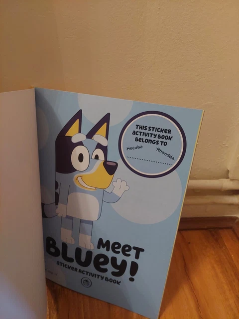 BLUEY: MEET BLUEY! Sticker Activity Book by Bluey (Paperback, 2021) £10 ...