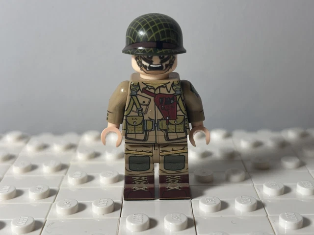LEGO UNITED BRICKS WW2 American Paratrooper Minifigure 80 £13.00 ...