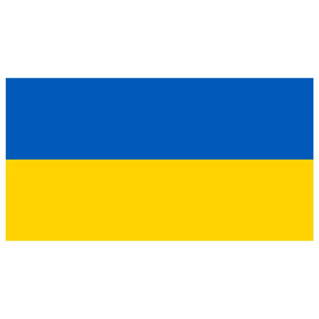 Ukraine Flag Sticker Ukrainian Vinyl Car Window Laptop Decal Bumper £2