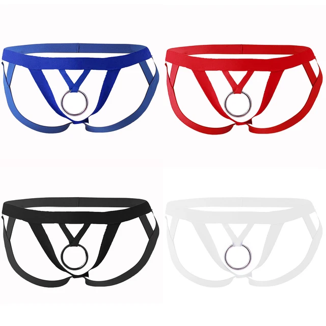 MEN'S SHEER MESH Low-Rise Bikini Thong G-string Briefs Tanga Underwear ...