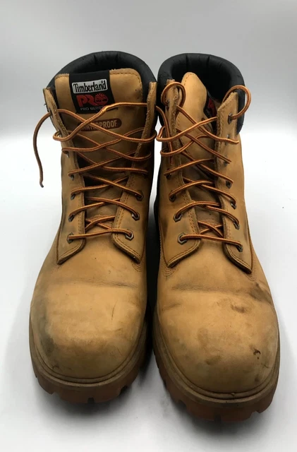 TIMBERLAND PRO DIRECT Attach Work Boots Men's Wheat Leather Waterproof ...