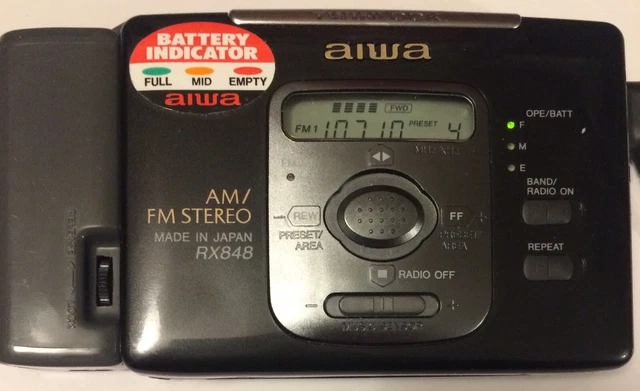 RARE AIWA RX848 Walkman Worldwide Radio & Cassette Player Has Unusual ...