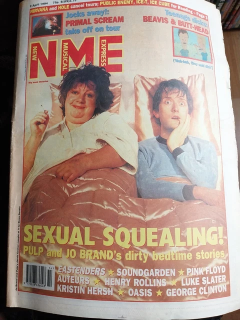 PULP NME MAGAZINE April 9 1994 - Jarvis Cocker + Jo Brand Cover Uk £5. ...
