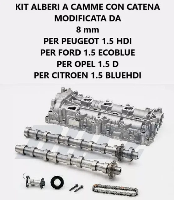 KIT MODIFICA CAMME CATENA 8 MM 1.5 BlueHDi NON ORIGINALE PEUGEOT PSA 1697054780 EUR 549,99 ...
