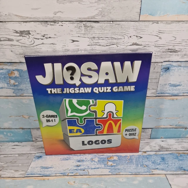 RARE 100 PICS JIQSAW Logos The Jigsaw Quiz, Puzzle Board Game For ...