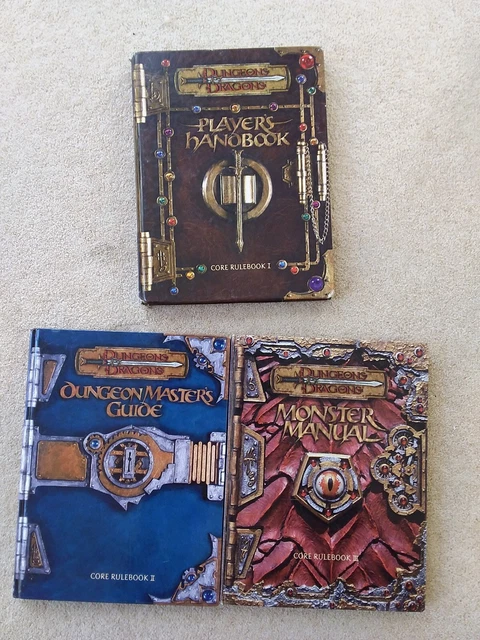 DUNGEONS AND DRAGONS - 3rd Edition - Set of core rule books £79.99 - PicClick UK