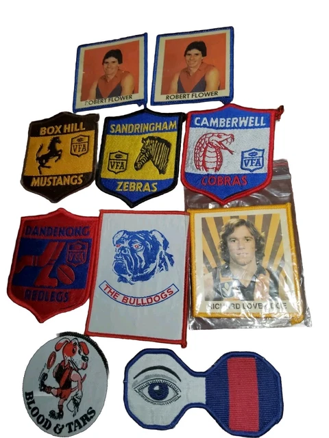 VINTAGE FOOTBALL PATCHES VFL AND VFA X10 C1980s $38.00 - PicClick AU