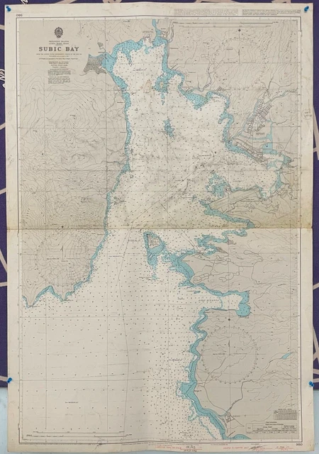 ADMIRALTY 980 PHILIPPINE ISLANDS LUZON WEST COAST SUBIC BAY Map Chart ...