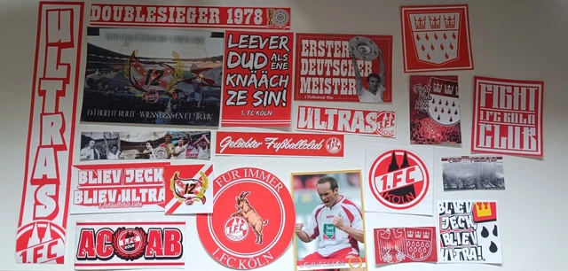 AUFKLEBER STICKER Mix Ultras FC Köln Sticker Fanszene Cologne Sammlung ...
