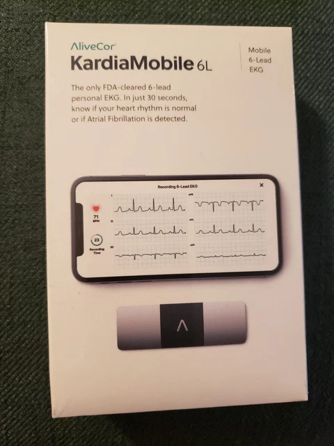 ALIVECOR AC-019-NUA-A KARDIAMOBILE 6L Personal EKG Heart Monitor*NEW ...