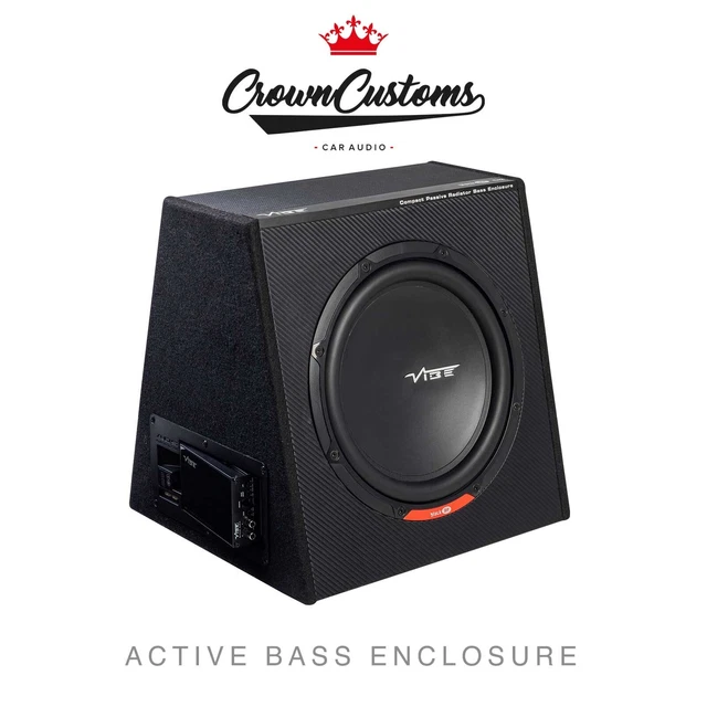 VIBE BLACKAIR 12 Inch Active Subwoofer Enclosure 1500 Watts Car Audio ...
