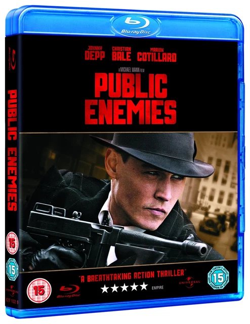 PUBLIC ENEMIES (BLU-RAY) Johnny Depp Channing Tatum Christian Bale ...