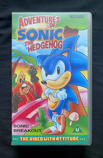 ADVENTURES OF SONIC The Hedgehog VHS Video Tape - SONIC BREAKOUT - RARE ...