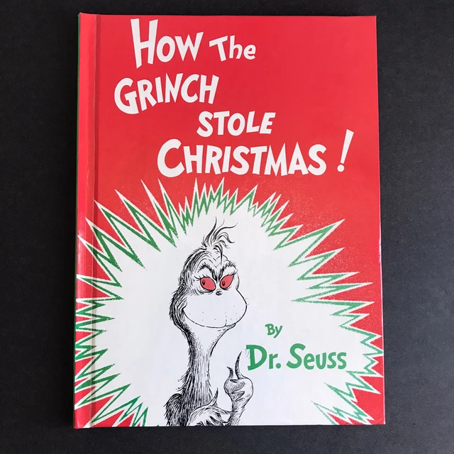 VINTAGE DR SEUSS How the Grinch Stole Christmas Book Club Edition 1957 ...