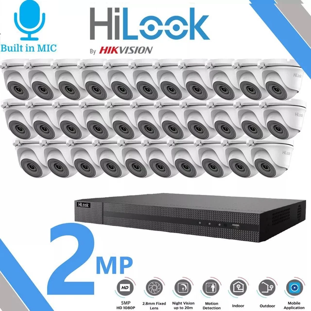 HIKVISION AUDIO Cctv System 32Ch Dvr Dome Night Vision Outdoor Camera ...