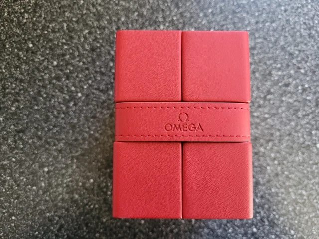 OMEGA RED LEATHER Watch Box / Travel Case £28.05 - PicClick UK