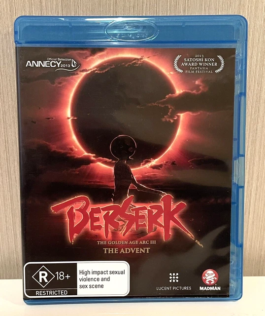 BERSERK-THE GOLDEN AGE Arc III-The Advent (Blu-ray, 2013) $80.00 ...